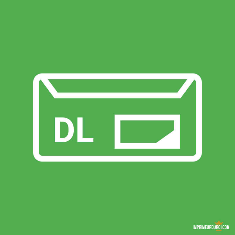 The best price for regular DL envelope printing with 35x100mm window