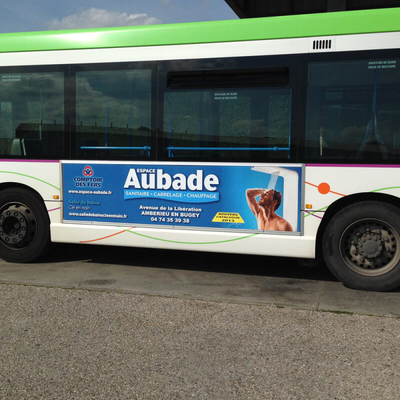 Custom left side bus poster printing configurator